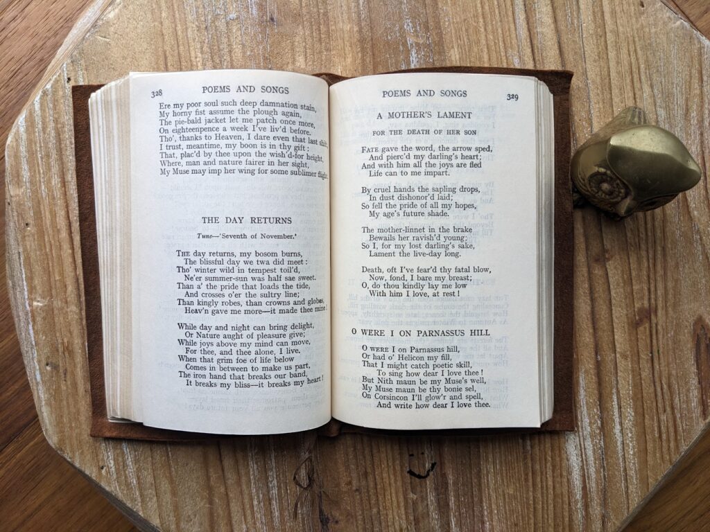 Scarce undated copy of The Poetical Works of Robert Burns – Ephemera ...