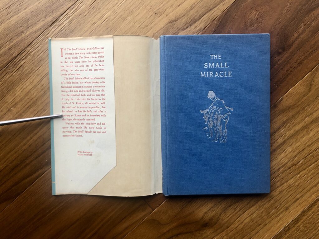 1951 The Small Miracle & 1952 Snowflake by Paul Gallico – First ...
