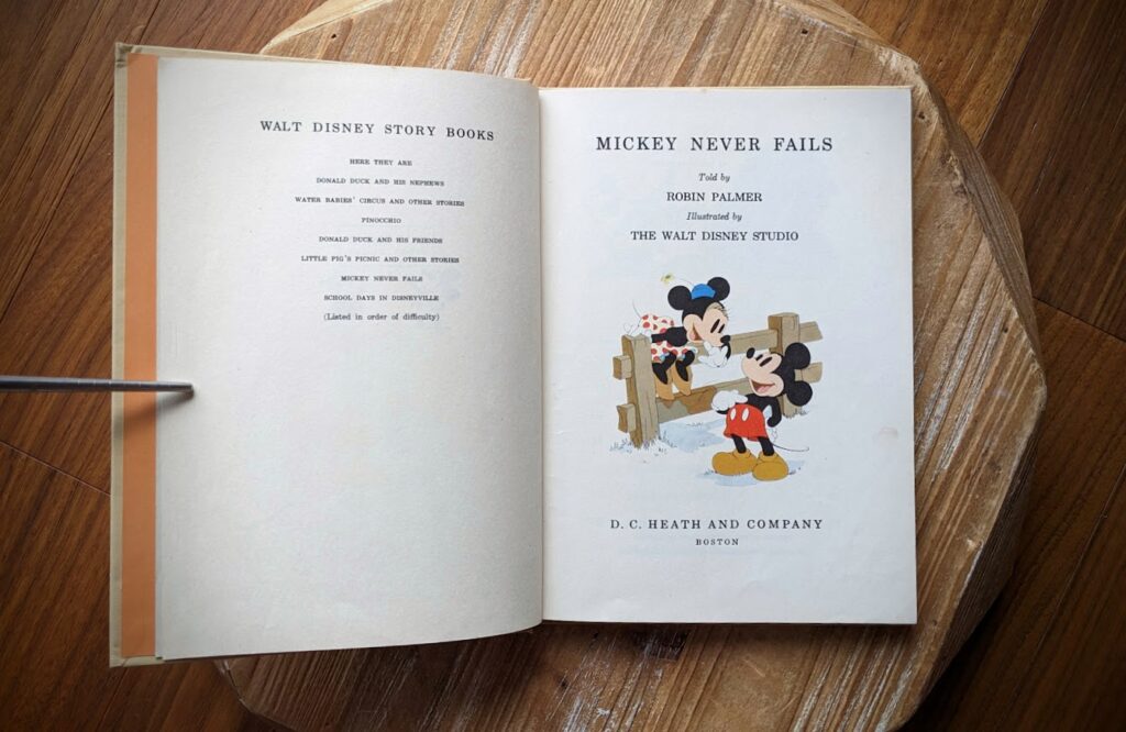 1939 Mickey Never Fails by Robin Palmer – First Edition in original ...